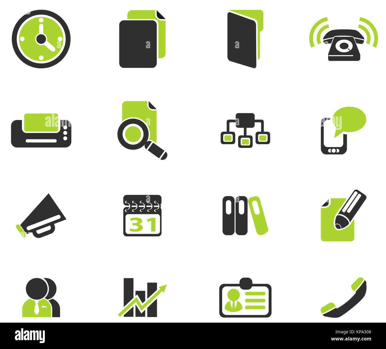 Business simple vector icons Stock Photo - Alamy