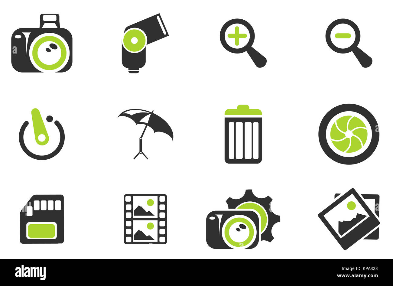 Photography Silhouette Icons Stock Photo - Alamy