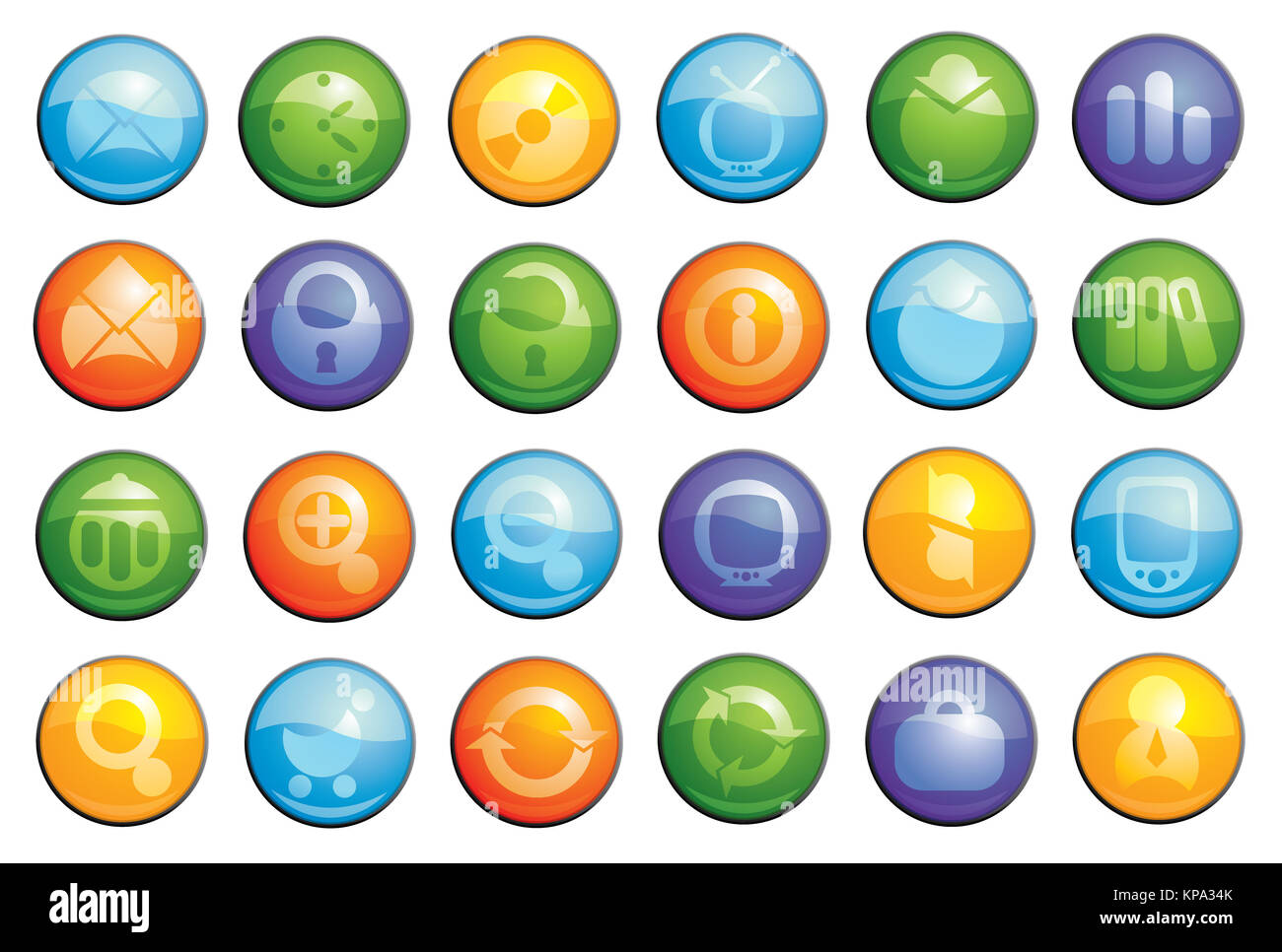 Business vector icons Stock Photo - Alamy