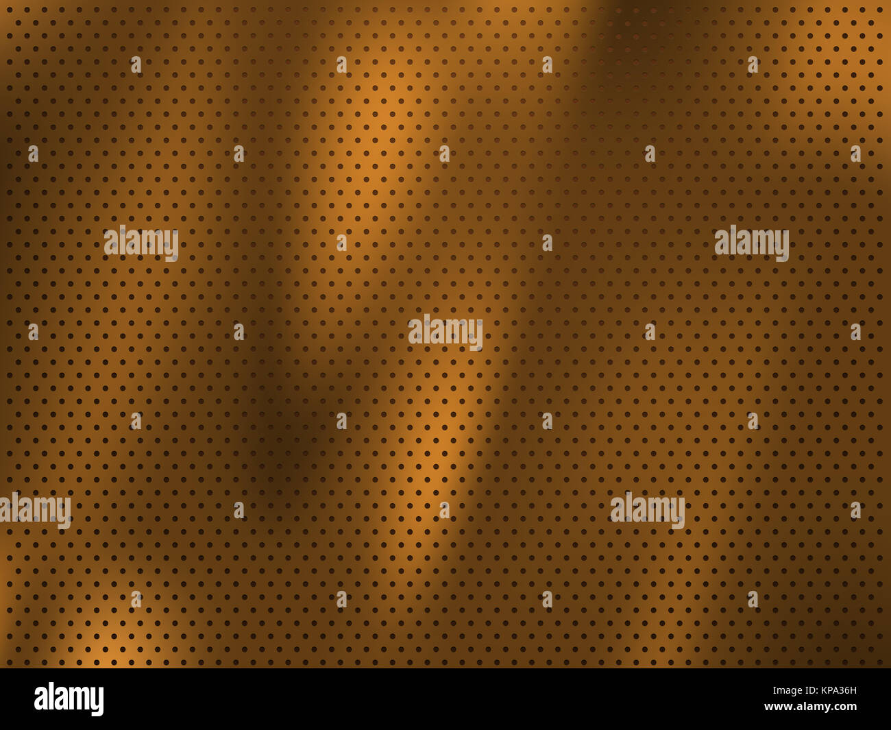 Circle perforated golden metal background Stock Photo - Alamy