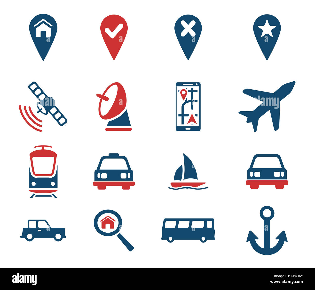Navigation simply icons Stock Photo - Alamy