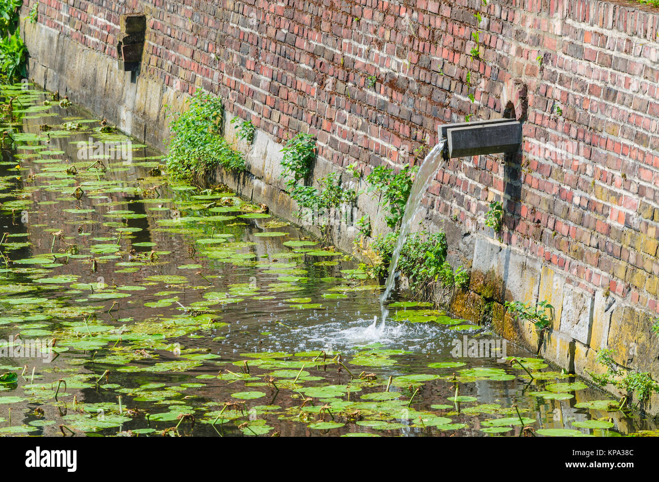 schloÃŸgraben with rainwater inlet Stock Photo - Alamy