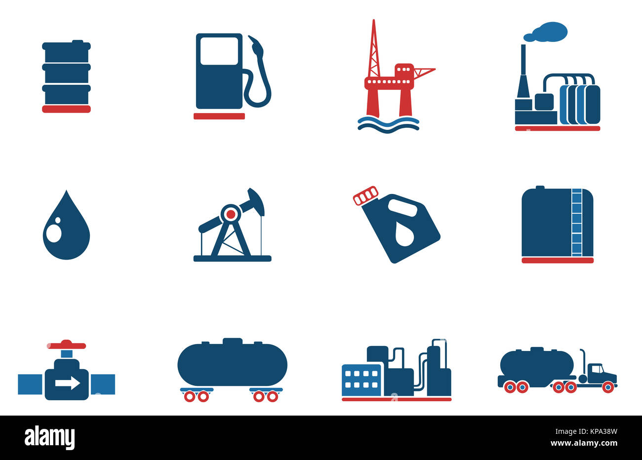 Painting oil storage tank Cut Out Stock Images & Pictures - Alamy