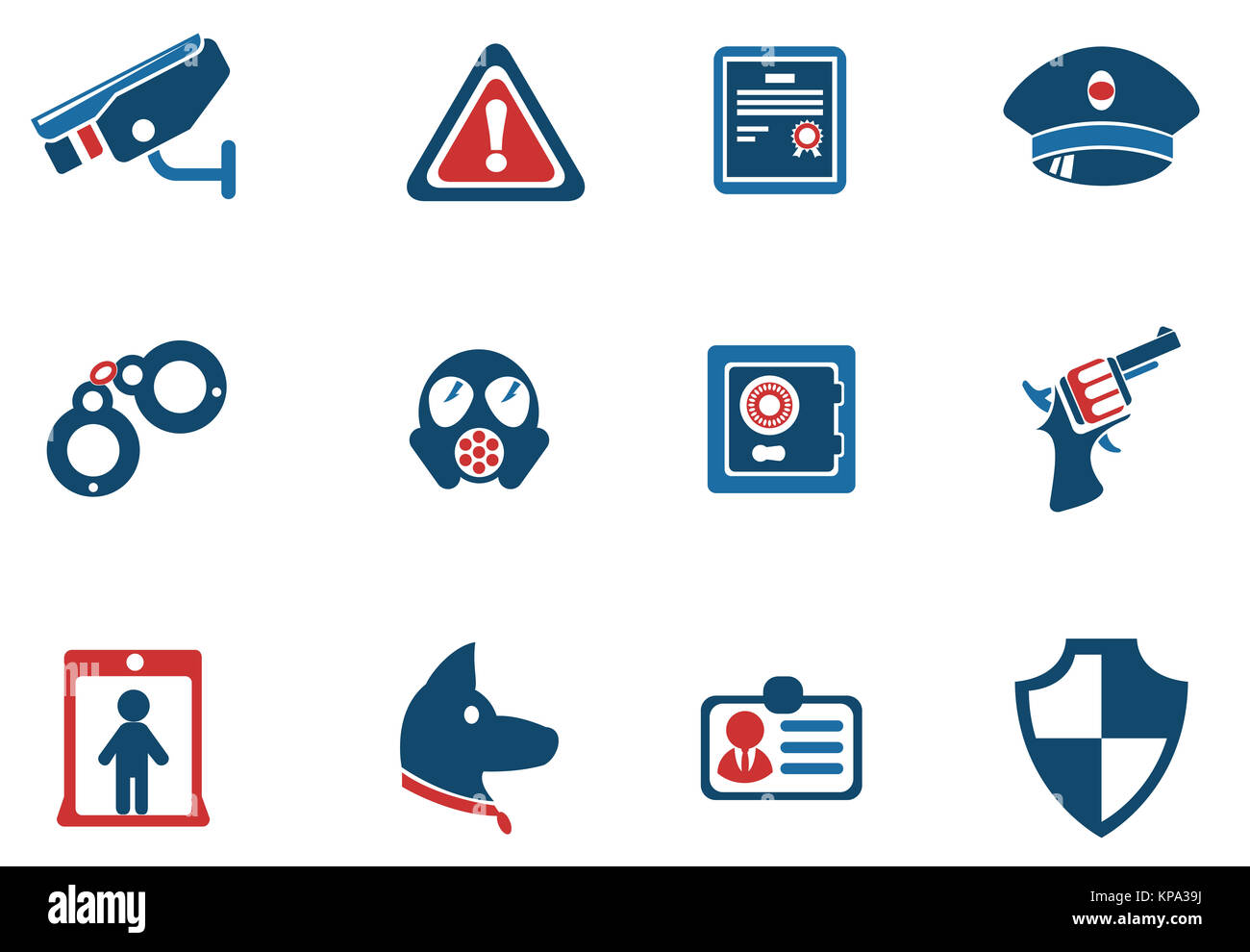 Bank security warning sign Cut Out Stock Images & Pictures - Alamy