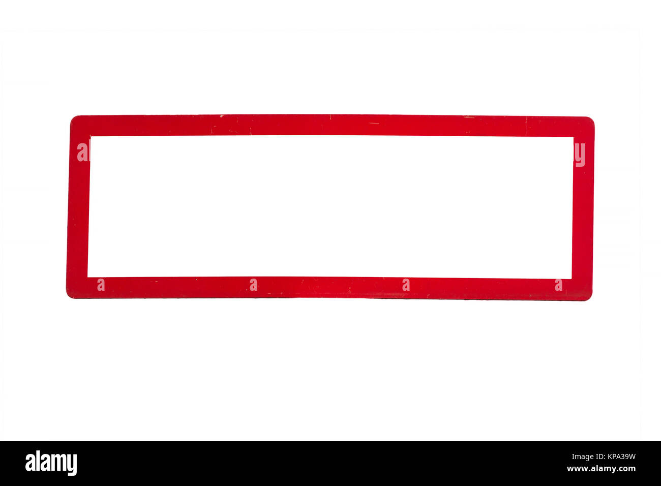 rectangular traffic sign without inscription Stock Photo - Alamy