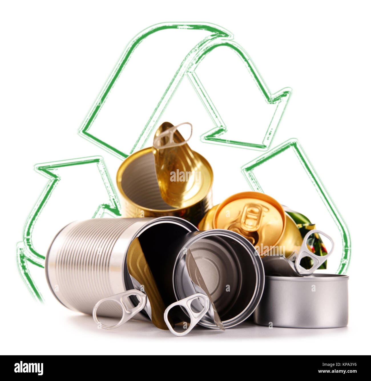 Recycling paper isolated on white Stock Photo - Alamy