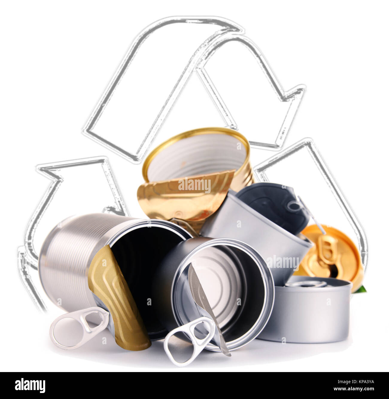 Recycling paper isolated on white Stock Photo - Alamy