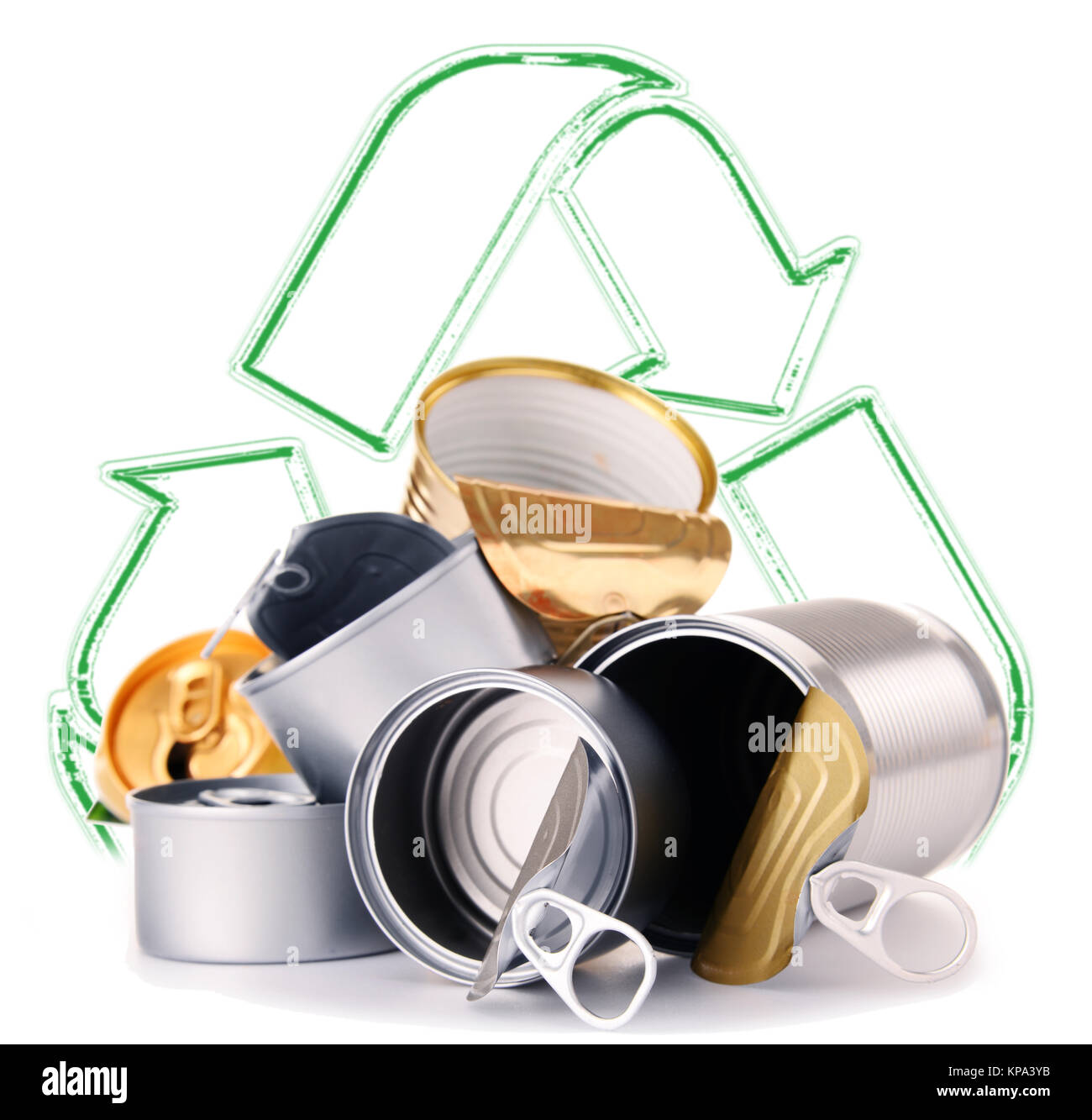 Recycling paper isolated on white Stock Photo - Alamy