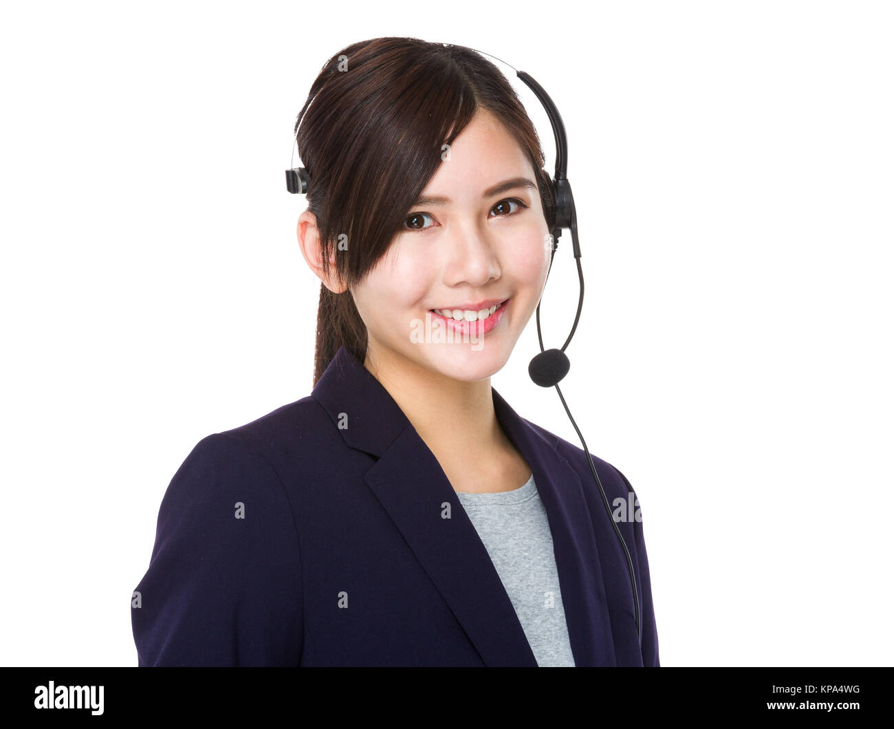 Customer services officer Stock Photo - Alamy