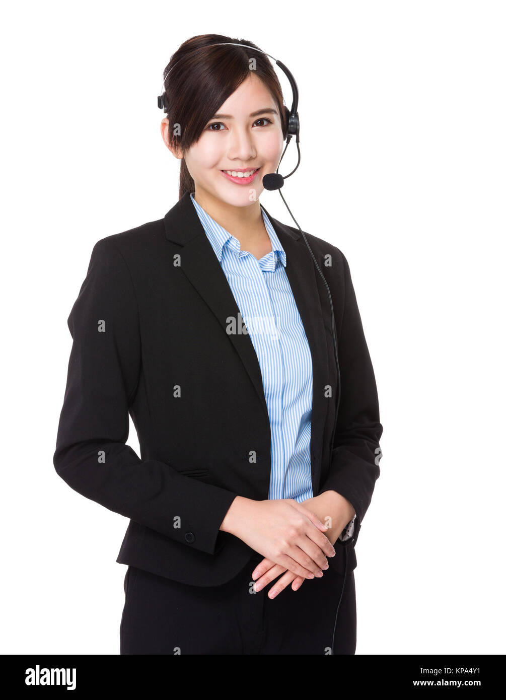 Customer services operator Stock Photo - Alamy