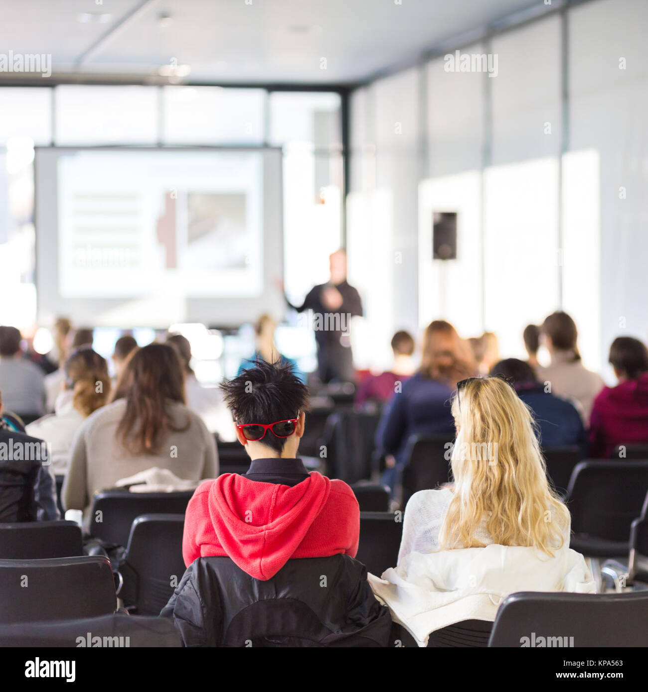 Lecture at university Stock Photo - Alamy