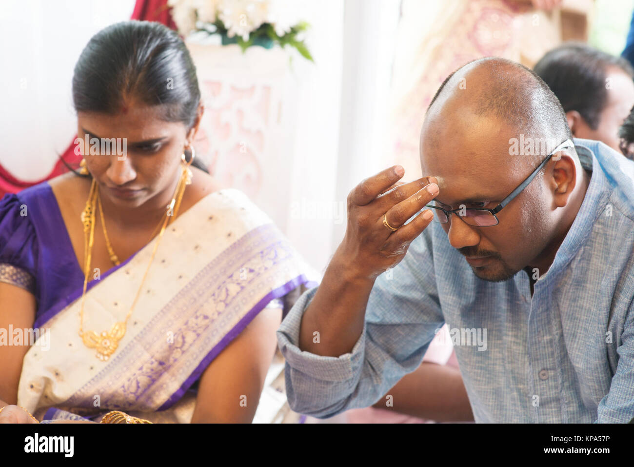 Tilak ceremony hi-res stock photography and images - Alamy