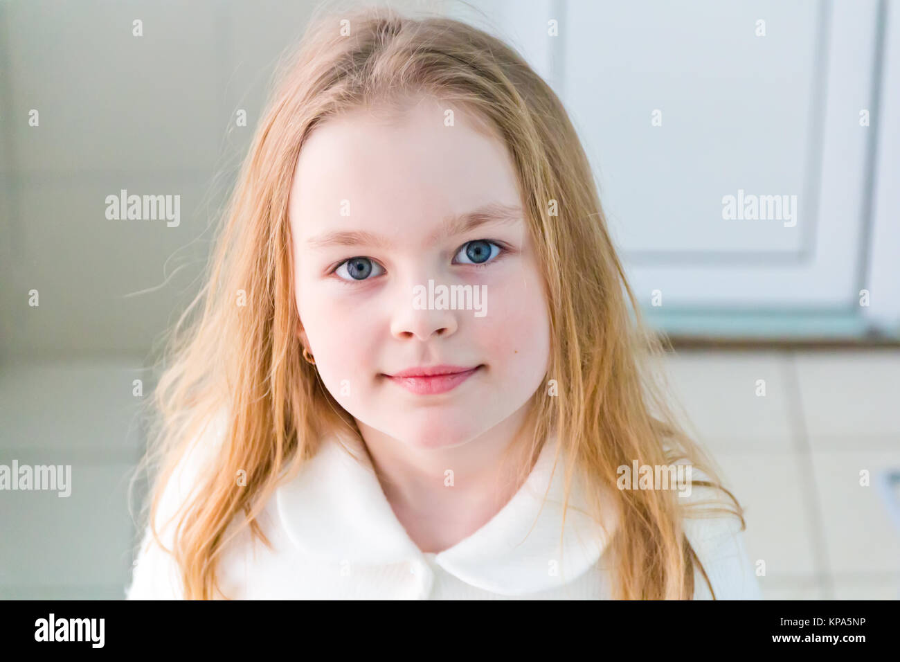 Cute girl seven years old Stock Photo - Alamy