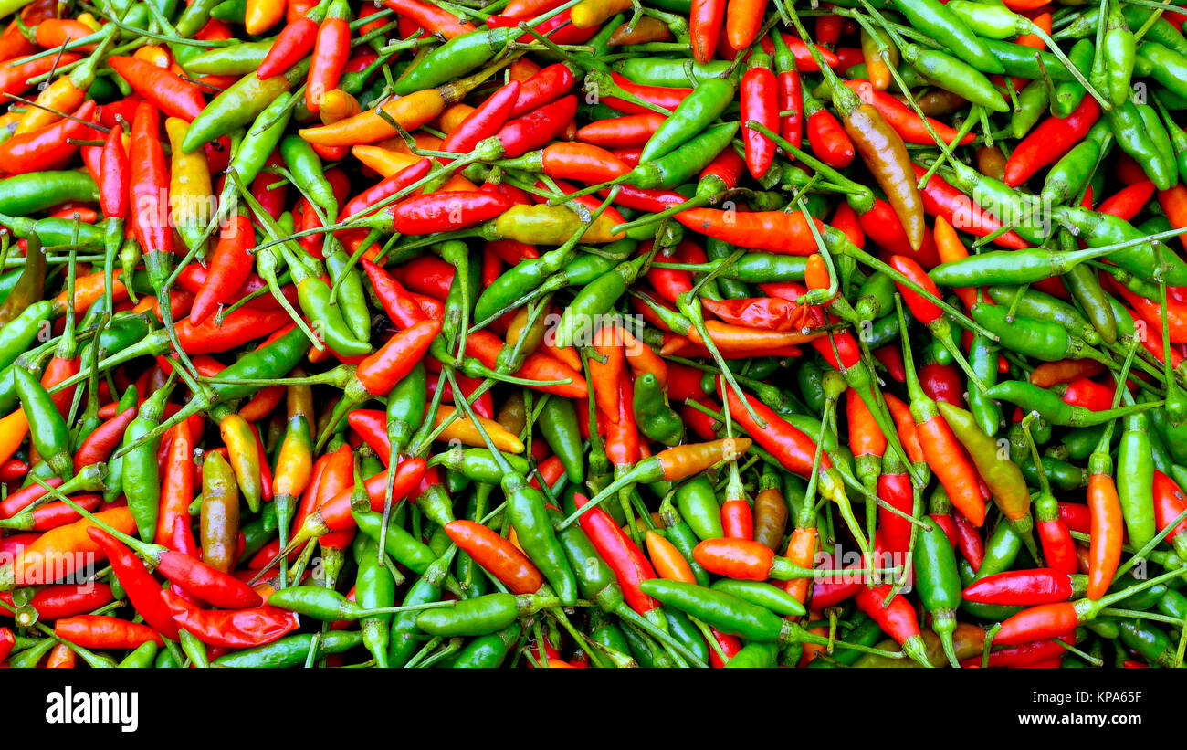 close up Fresh chili organic vegetables Stock Photo - Alamy