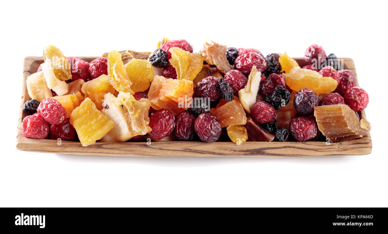 Dried fruits isolated on a white background Stock Photo - Alamy