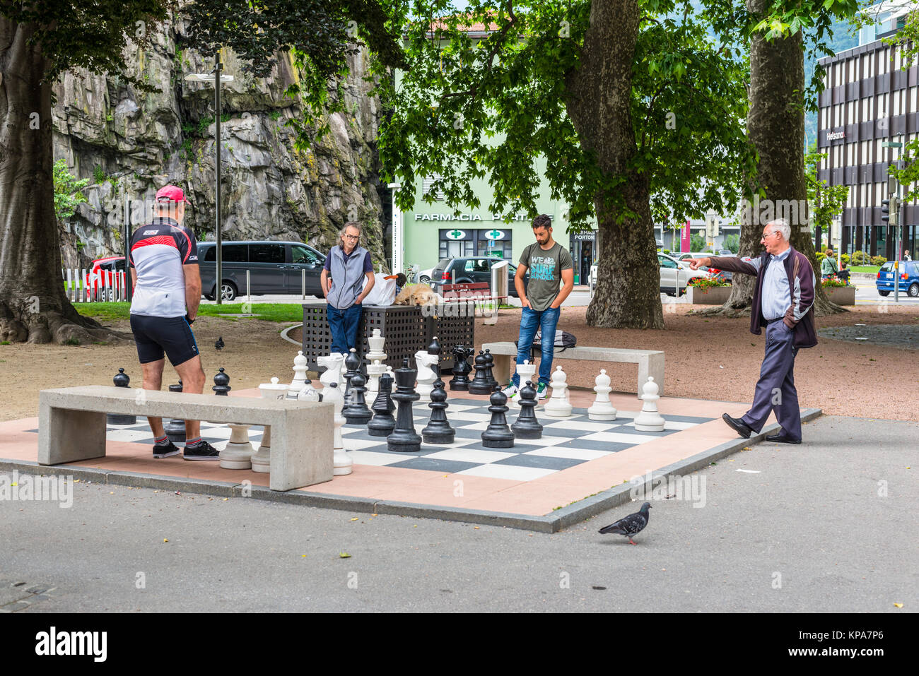 Large outdoor chess board on hi-res stock photography and images - Alamy