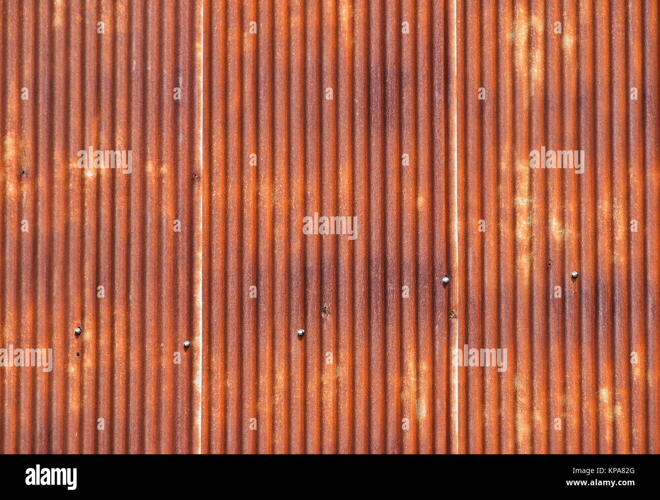 Old bright rust corroded metal goffered surface Stock Photo - Alamy
