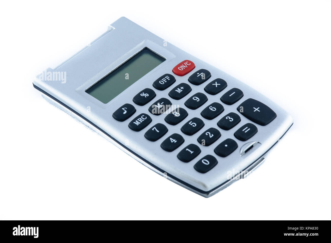 closeup photo of calculator on white background Stock Photo - Alamy