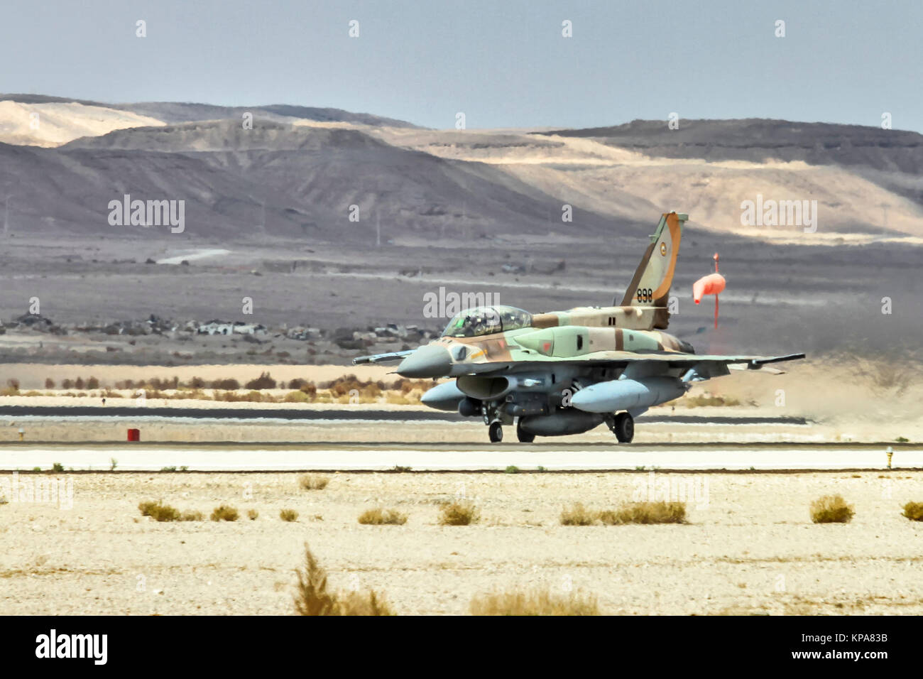 Israeli Air Force (IAF) General Dynamics F-16I at take off ...