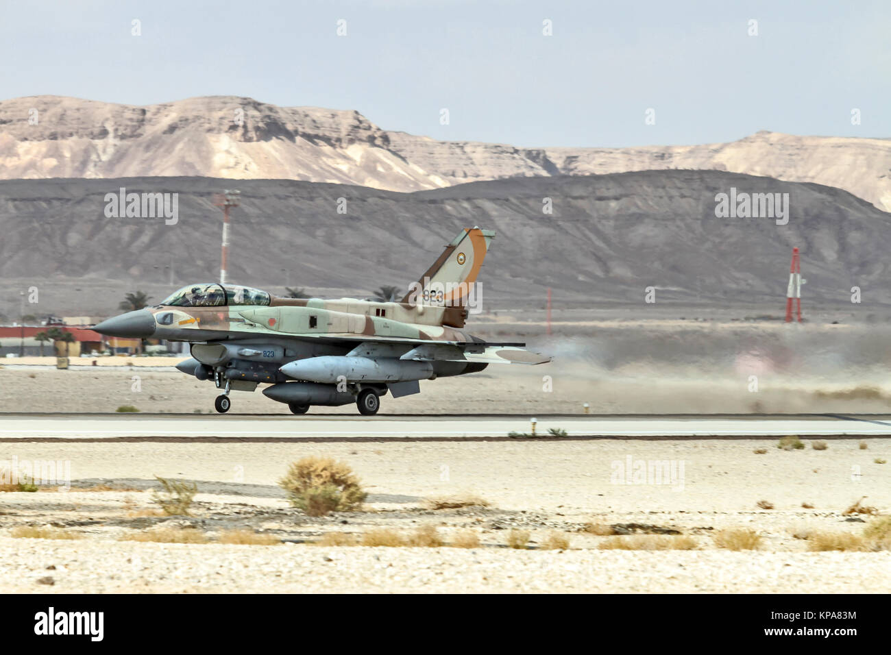 Israeli Air Force (IAF) General Dynamics F-16I at take off ...