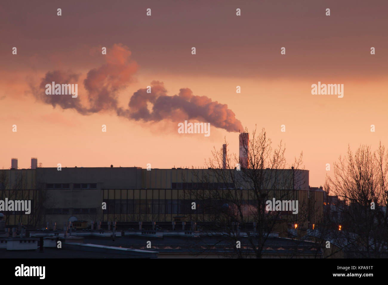 Smog in Warsaw, Poland Stock Photo - Alamy