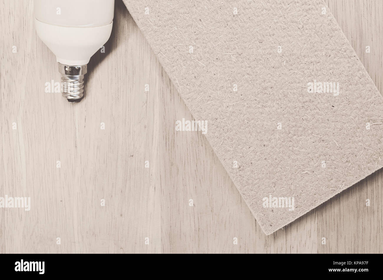 compressed thermal insulating hemp fiber panel and low power light bulb ...