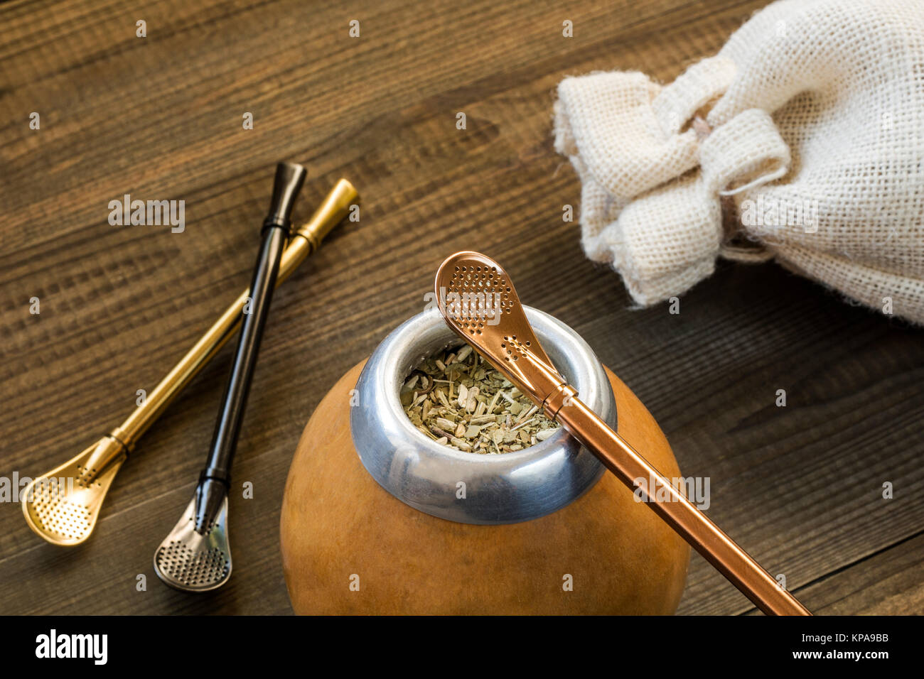 Traditional yerba mate Stock Photo - Alamy