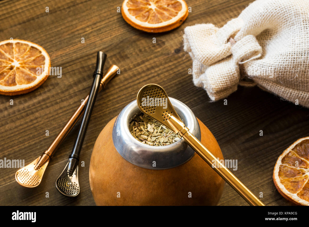 Traditional yerba mate Stock Photo - Alamy