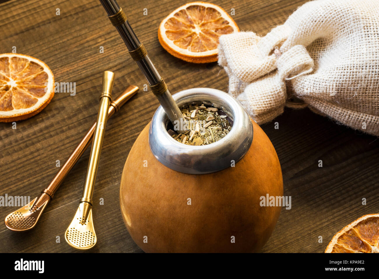 Traditional yerba mate Stock Photo - Alamy