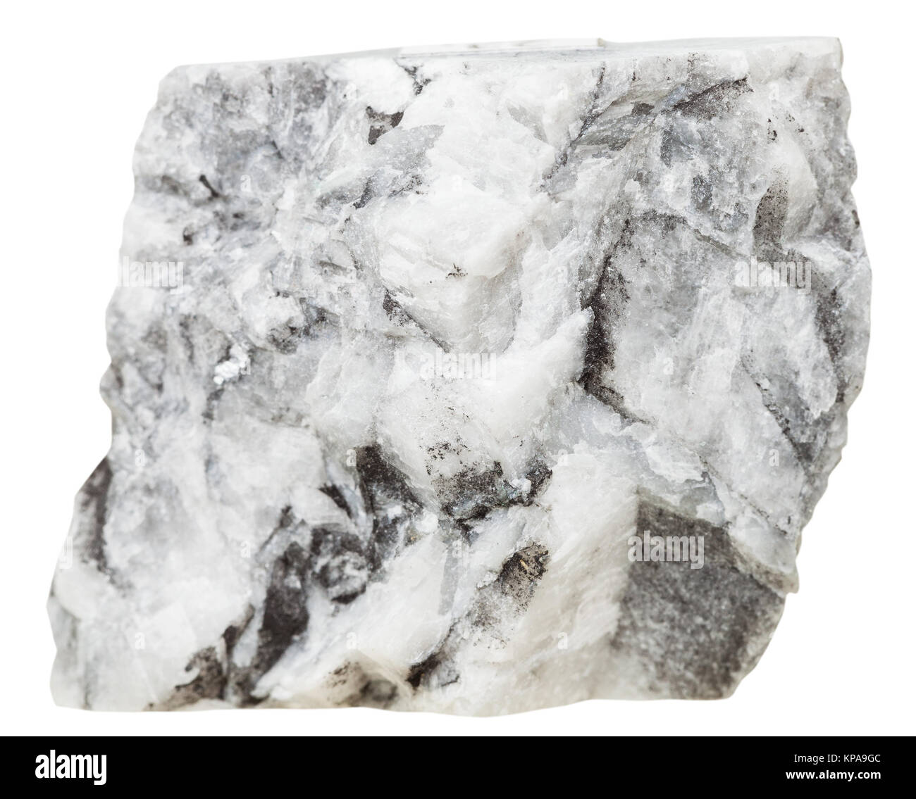 rock from magnesite mineral stone isolated Stock Photo - Alamy