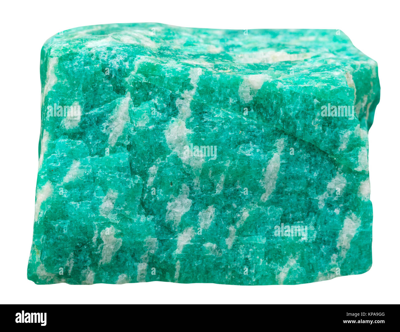 amazonite (green microcline feldspar) stone Stock Photo - Alamy