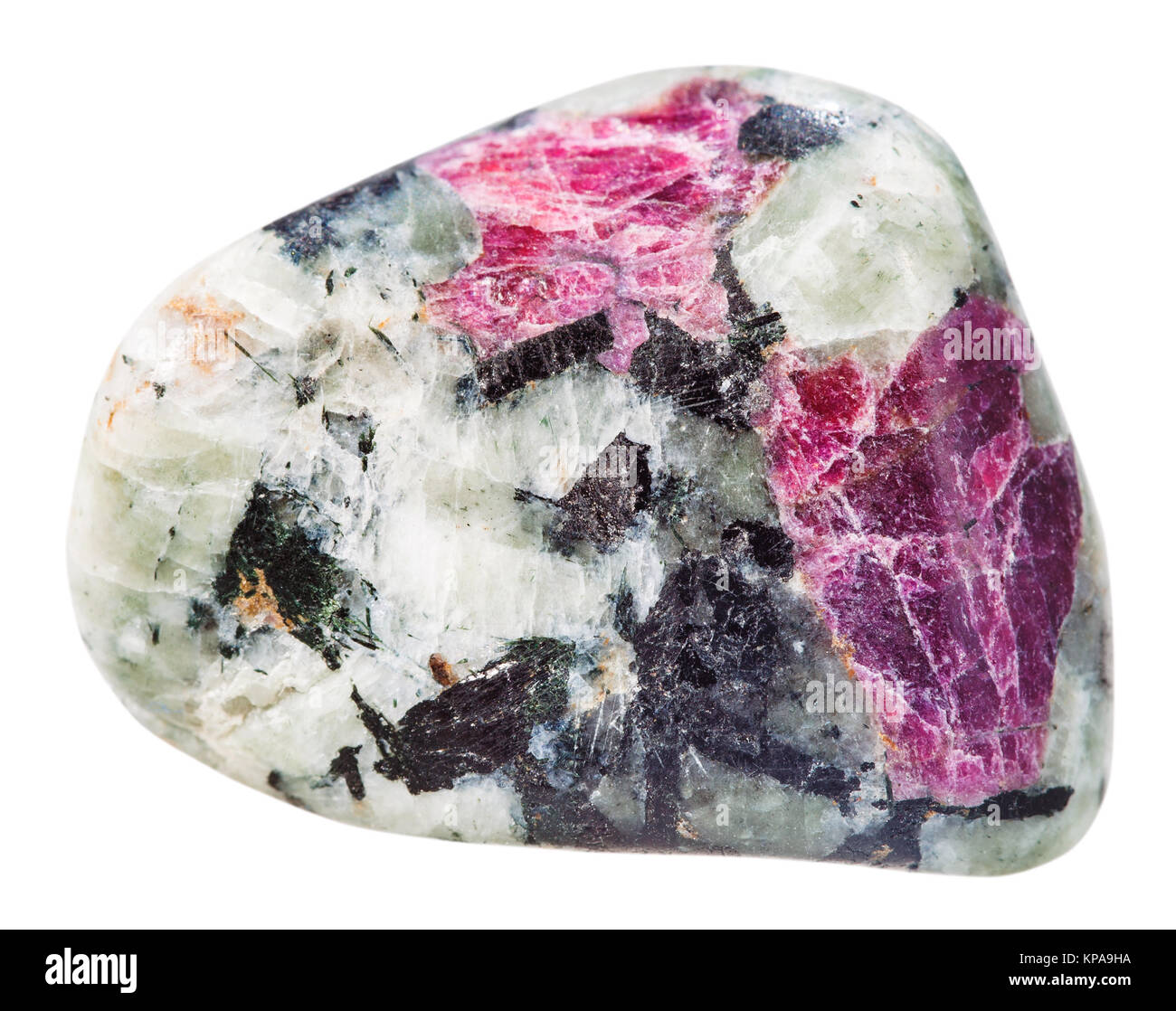 Corundum mineral rock sample Cut Out Stock Images & Pictures - Alamy
