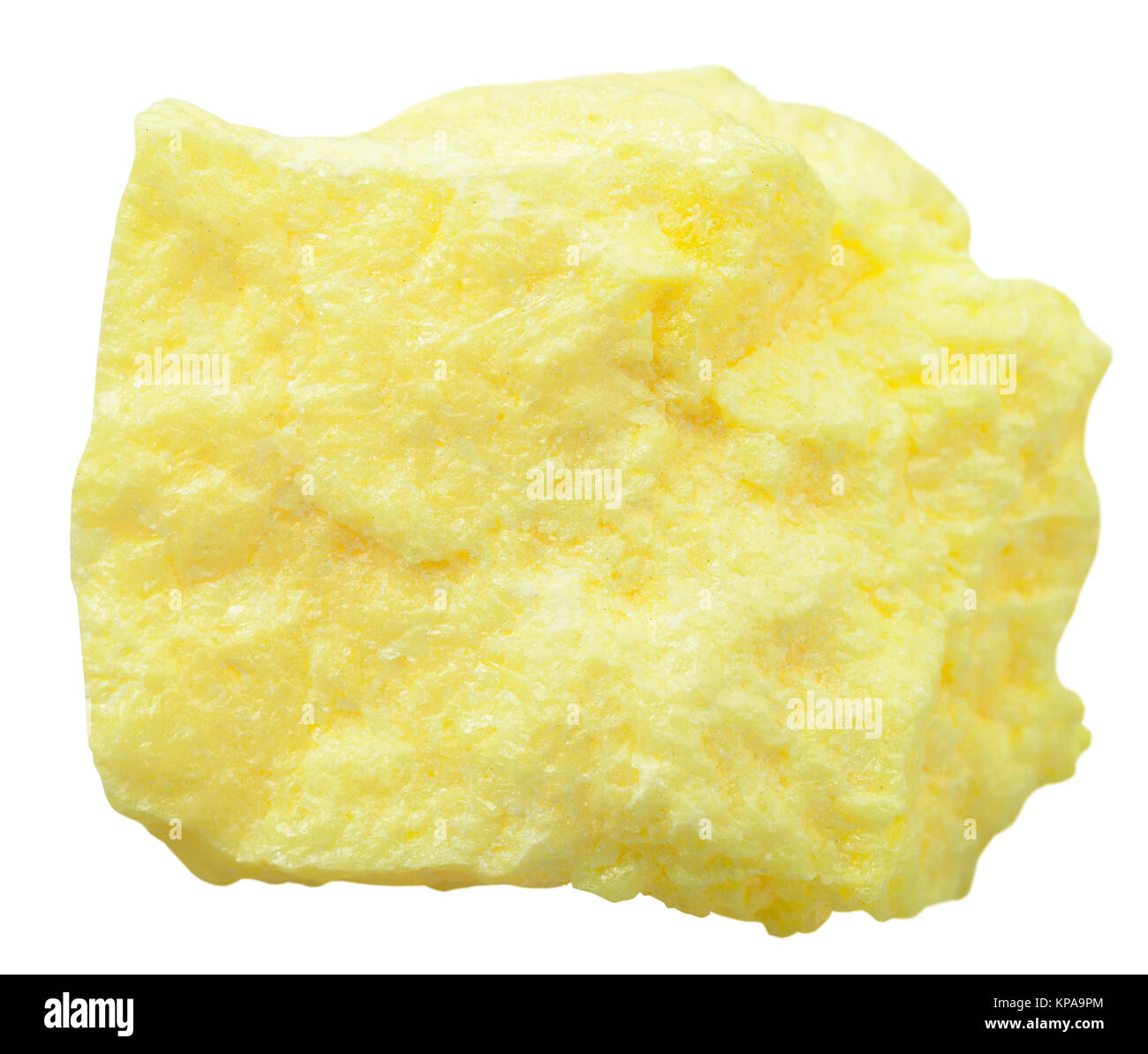 Close up sulfur mineral Cut Out Stock Images & Pictures - Alamy