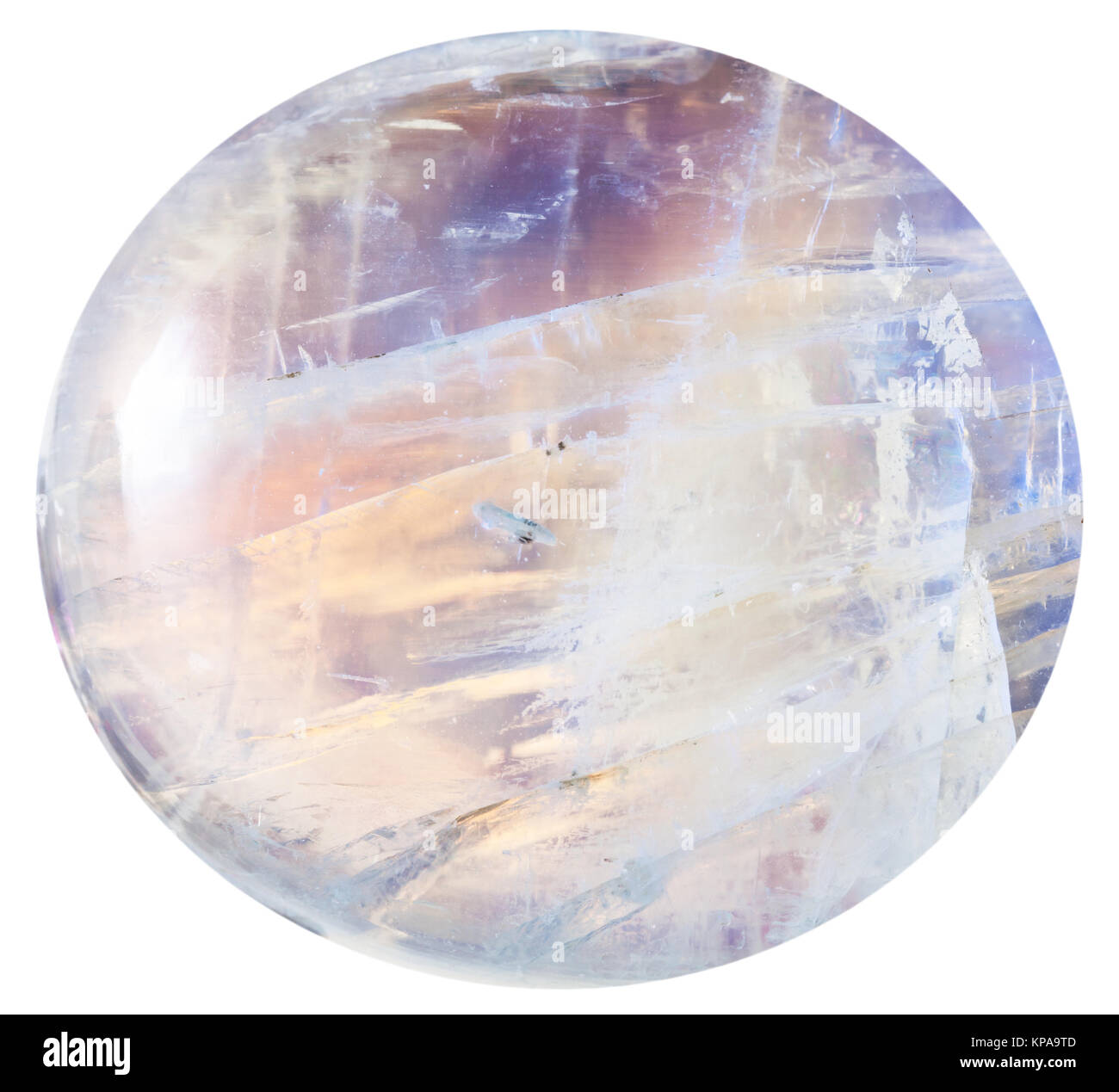 cabochon from moonstone natural mineral gem stone Stock Photo - Alamy