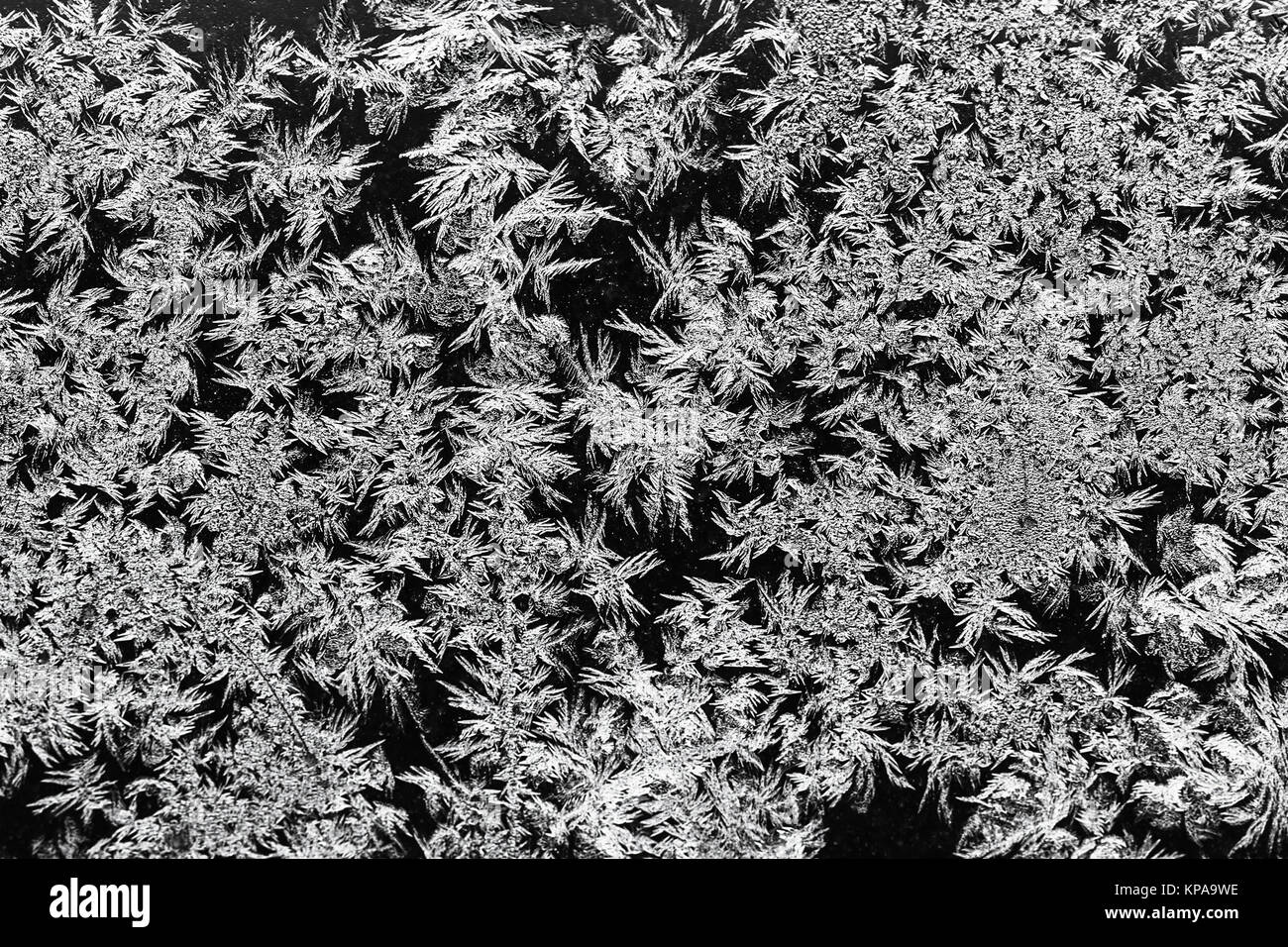 natural frost texture on window glass in winter Stock Photo - Alamy