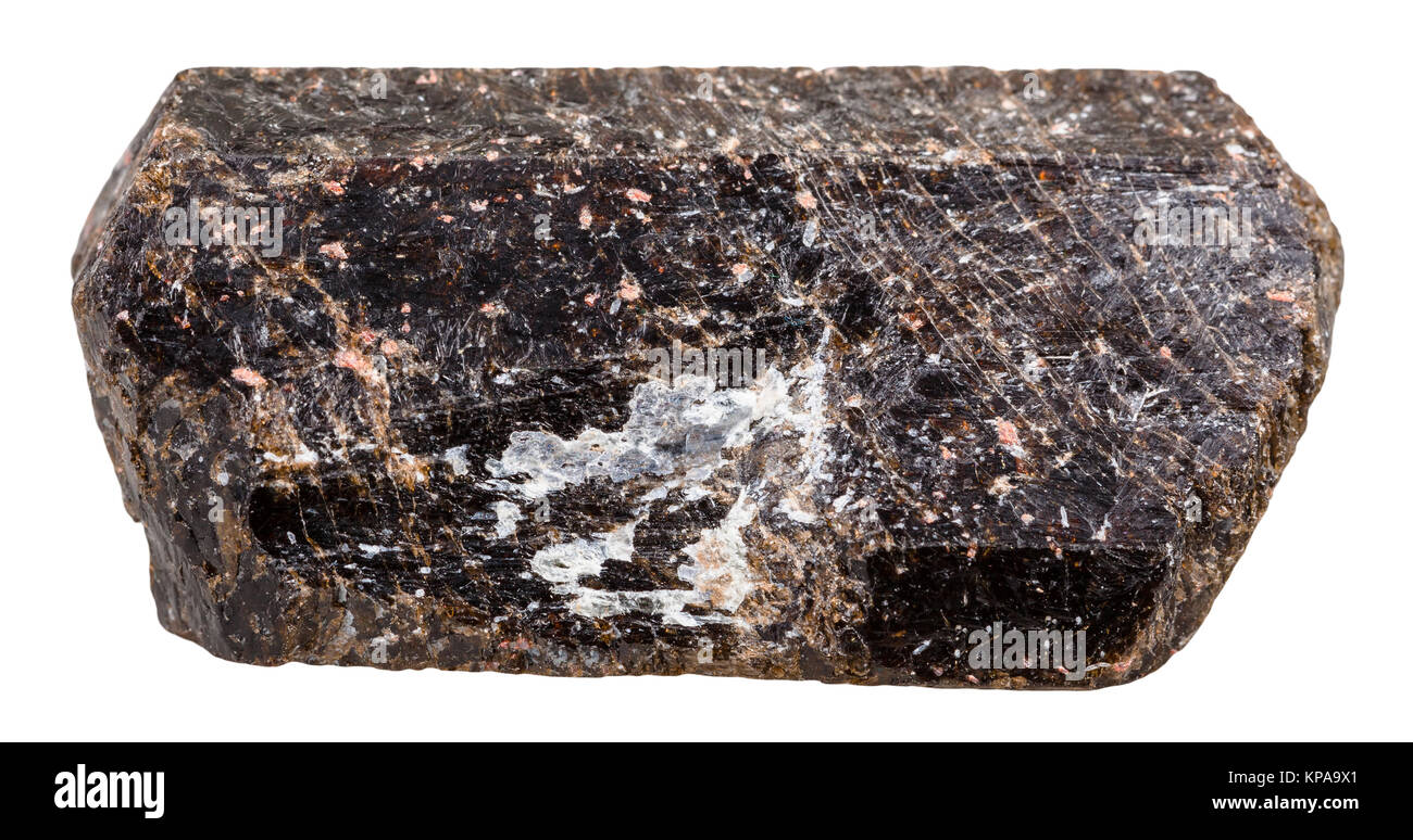 crystalline brown Tourmaline Dravite mineral stone Stock Photo - Alamy