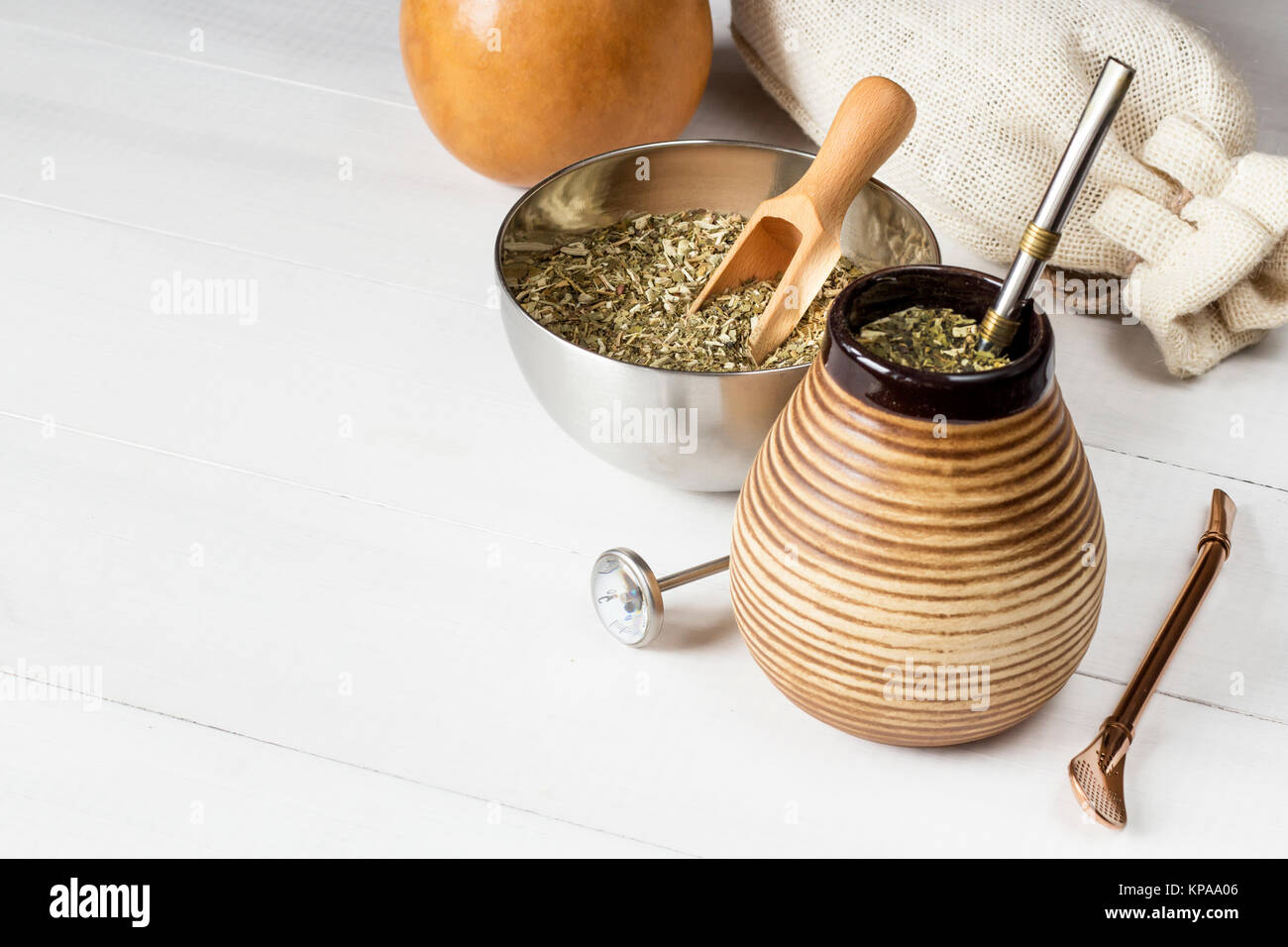 Traditional yerba mate Stock Photo - Alamy