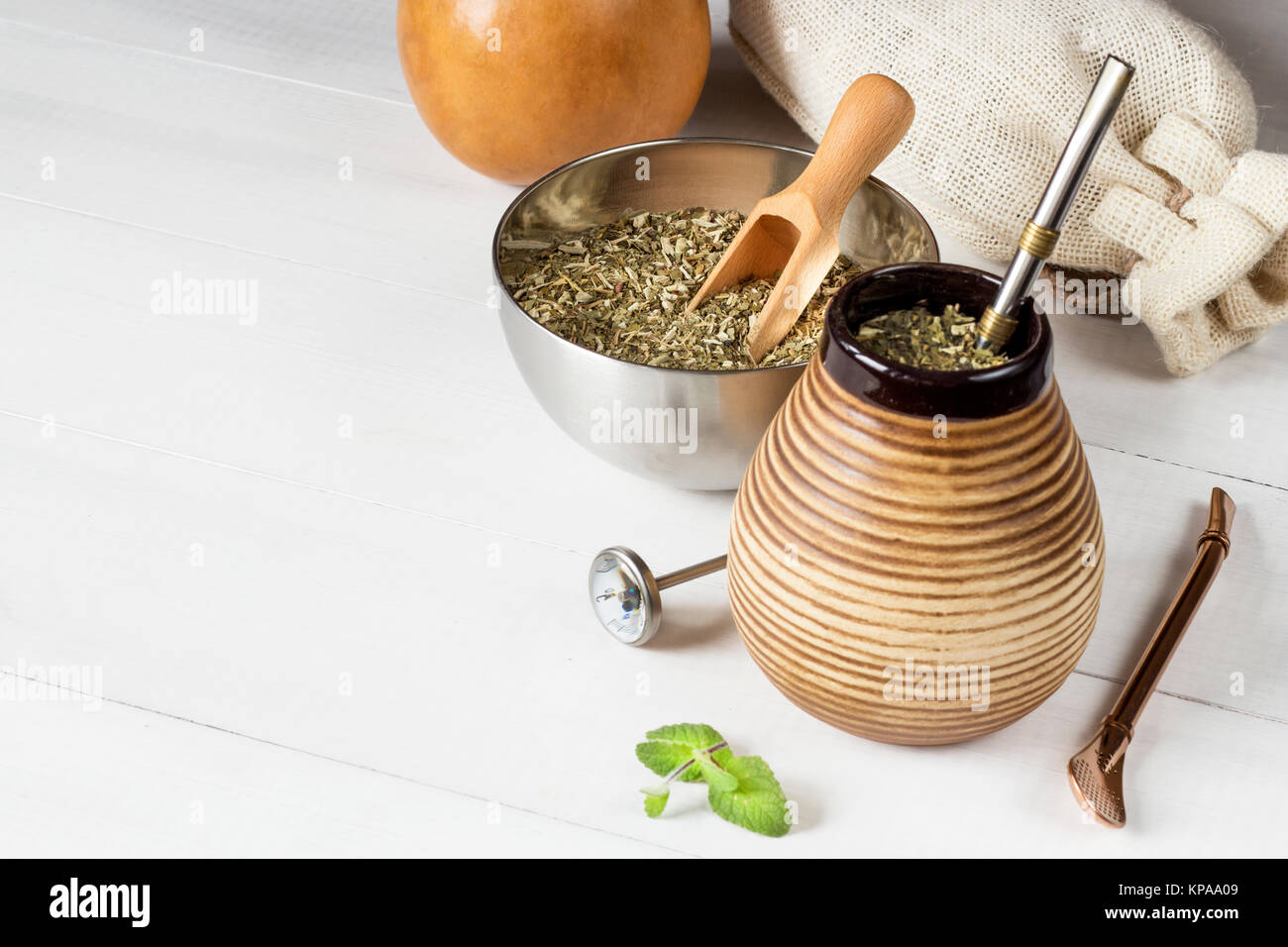 Traditional yerba mate Stock Photo - Alamy