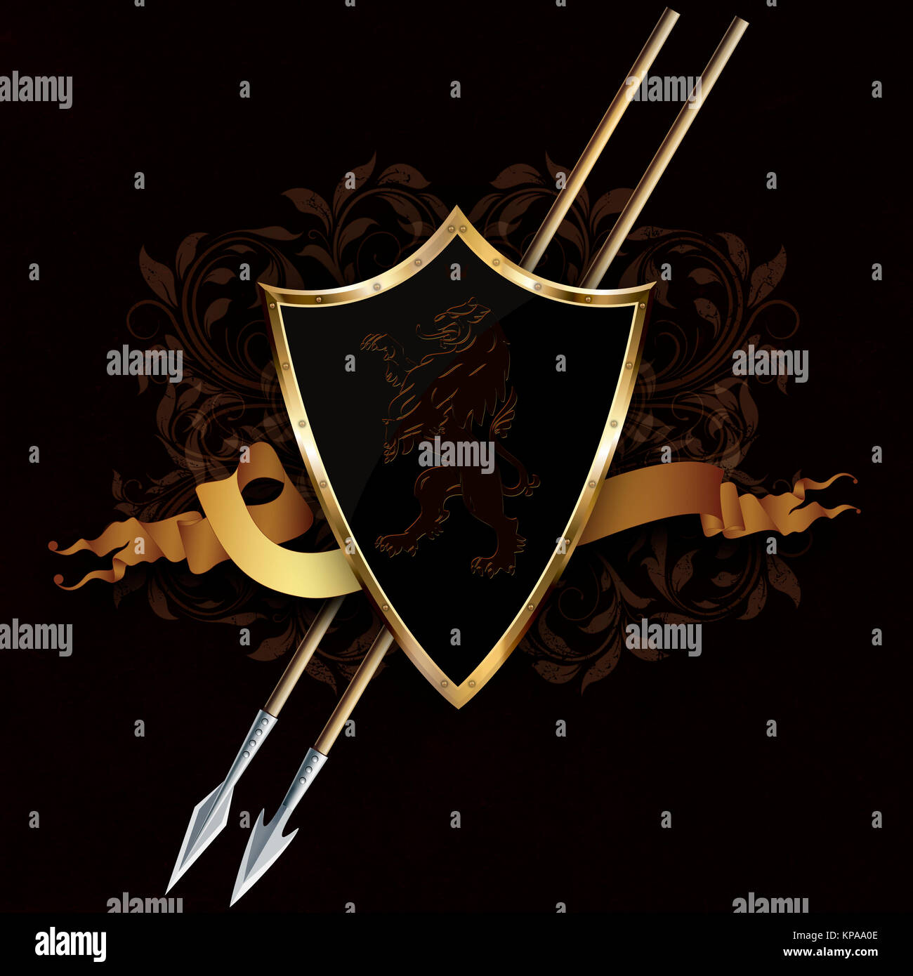 Medieval Shield Lion Buy European Medieval Shield Ancient Greek Knight