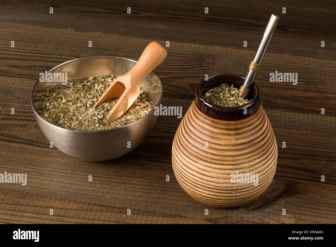 Traditional yerba mate Stock Photo - Alamy