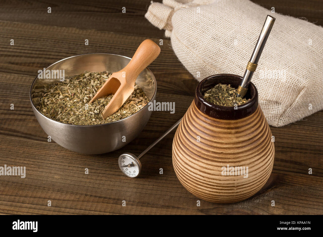 Traditional yerba mate Stock Photo - Alamy