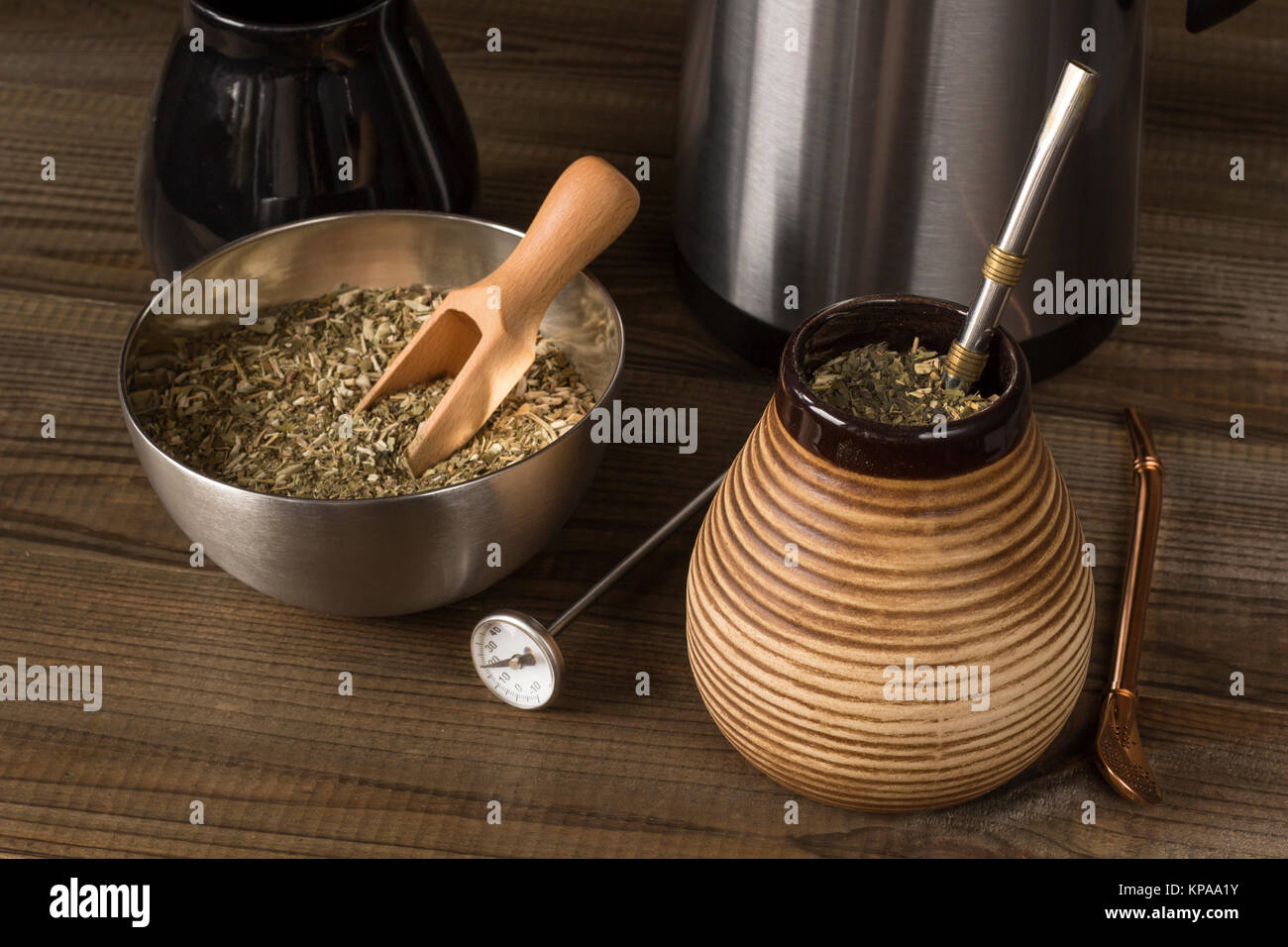 Traditional yerba mate Stock Photo - Alamy