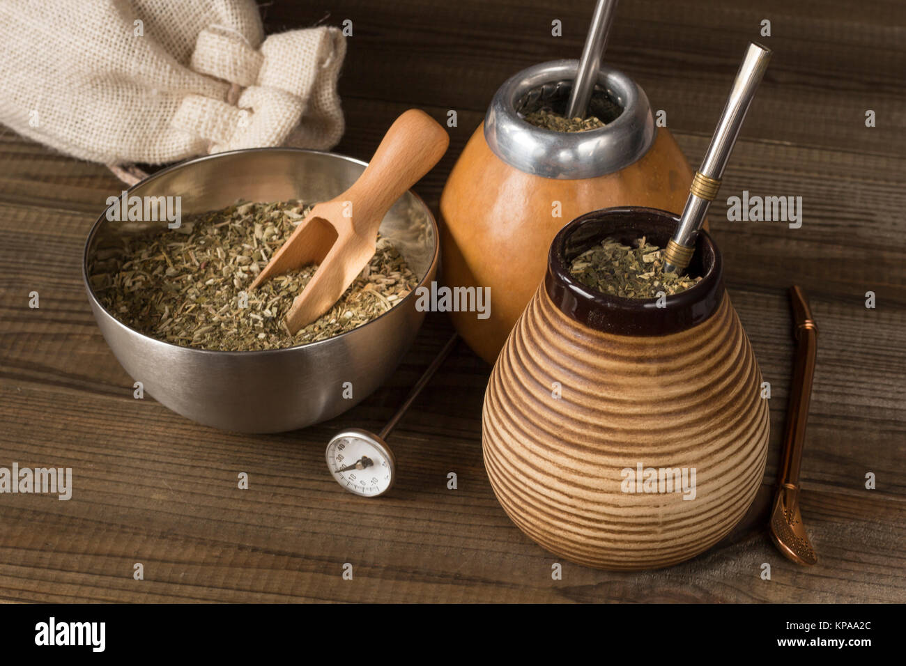 Traditional yerba mate Stock Photo - Alamy