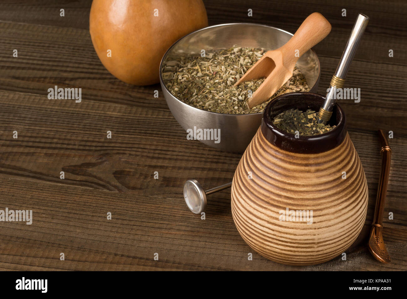 Traditional yerba mate Stock Photo - Alamy