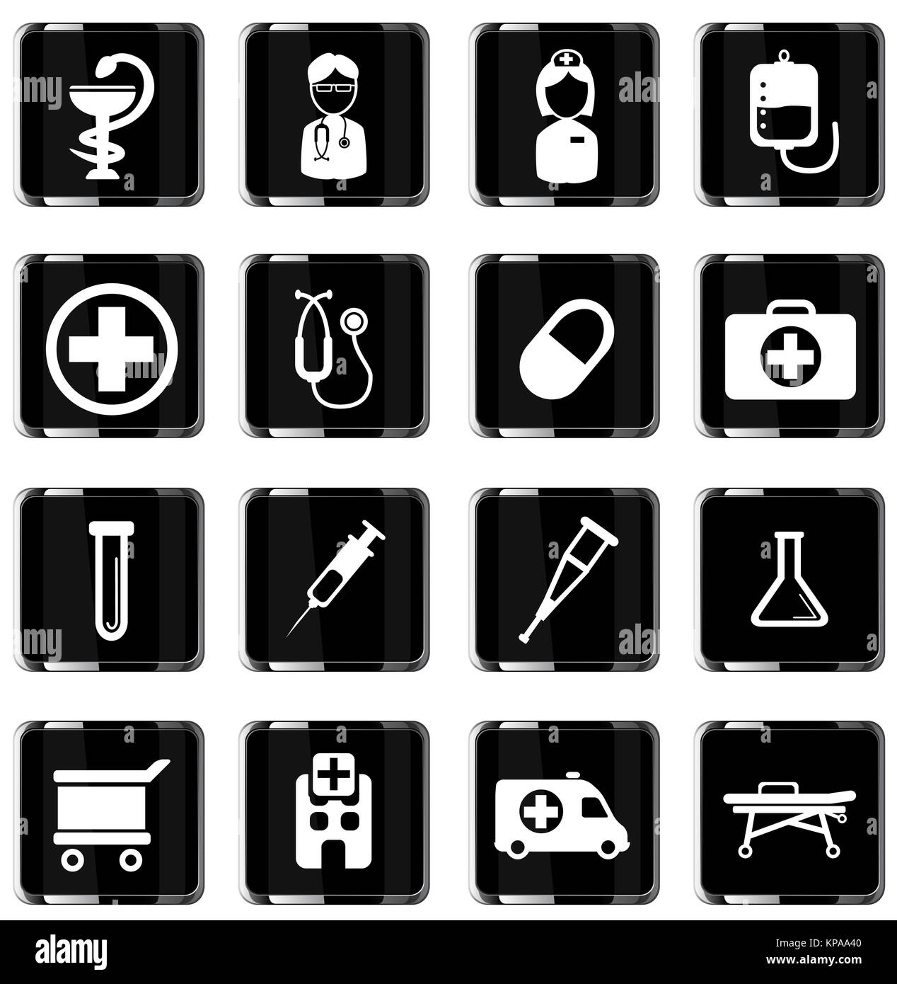 Medical simply icons Stock Photo - Alamy