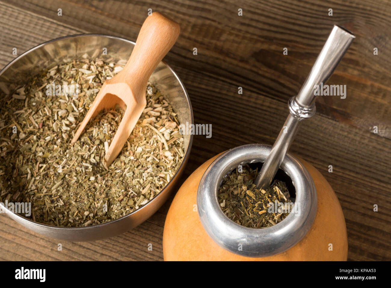 Traditional yerba mate Stock Photo - Alamy