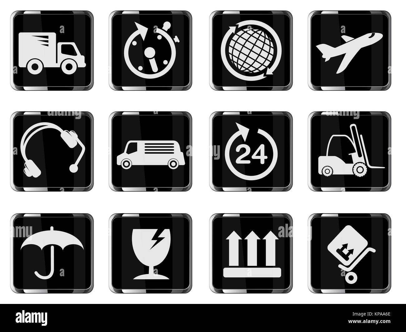 Cargo shipping symbols Stock Photo - Alamy