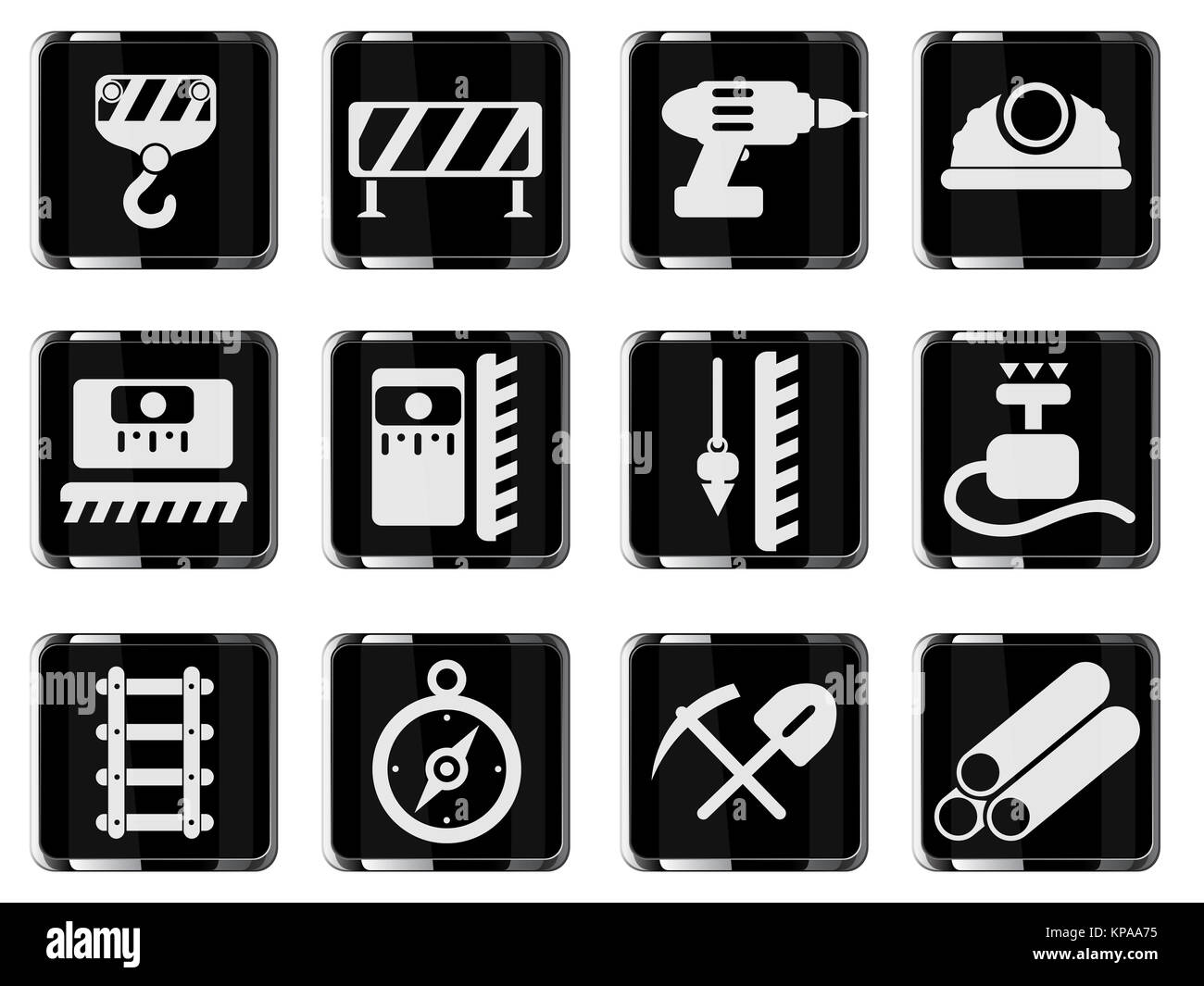 Symbols of building equipment Stock Photo - Alamy