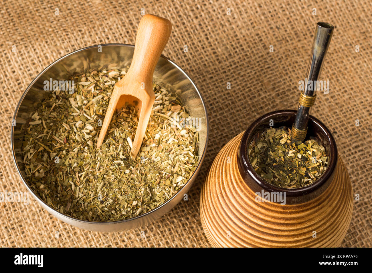 Traditional yerba mate Stock Photo - Alamy