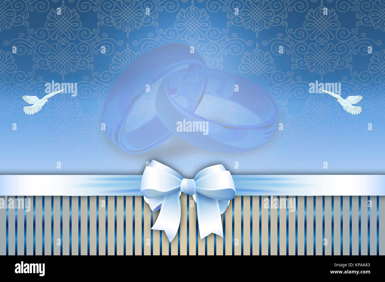Template wedding invitation white doves hi-res stock photography and ...